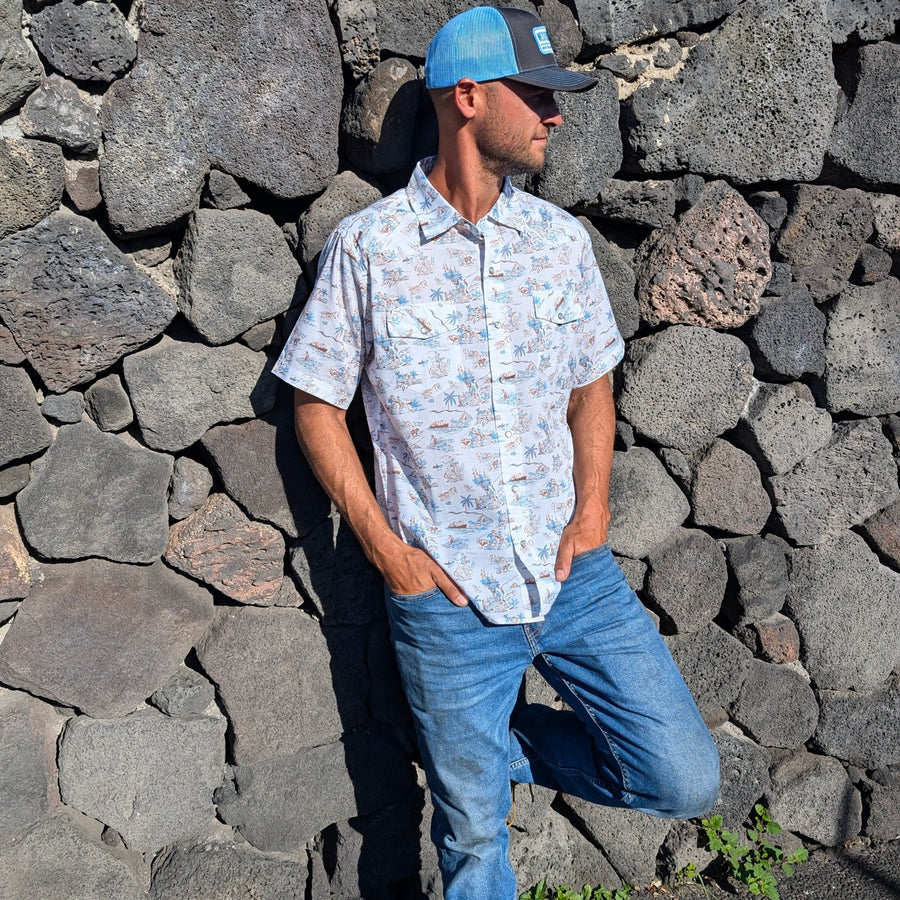 Hawaiian, Paniolo Cowboy Shirts & Beachwear | Western Aloha